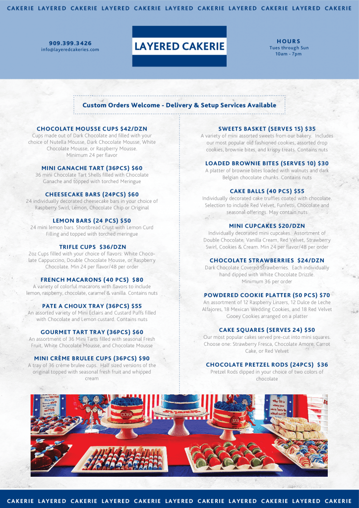 Catering – Layered Cakerie